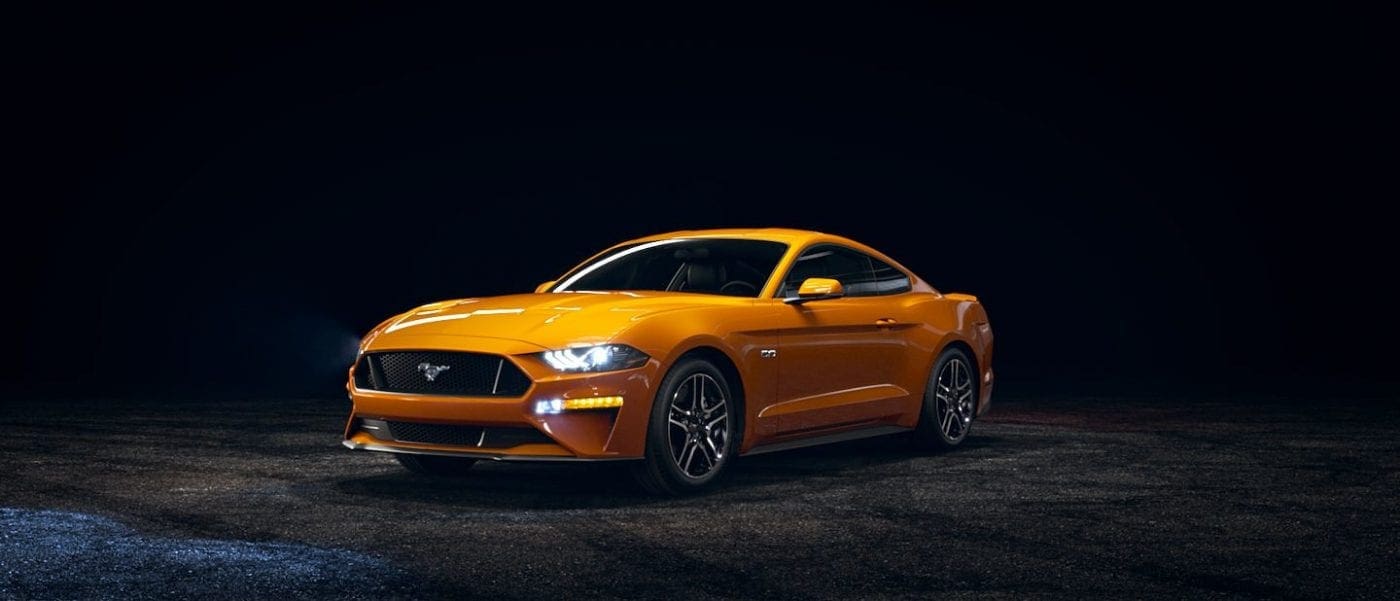 Orange Fury 2019 Ford Mustang