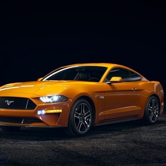 Orange Fury 2019 Ford Mustang