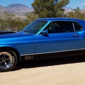 Medium Blue 1970 Ford Mustang
