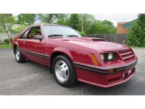 Bright Red 1982 Ford Mustang