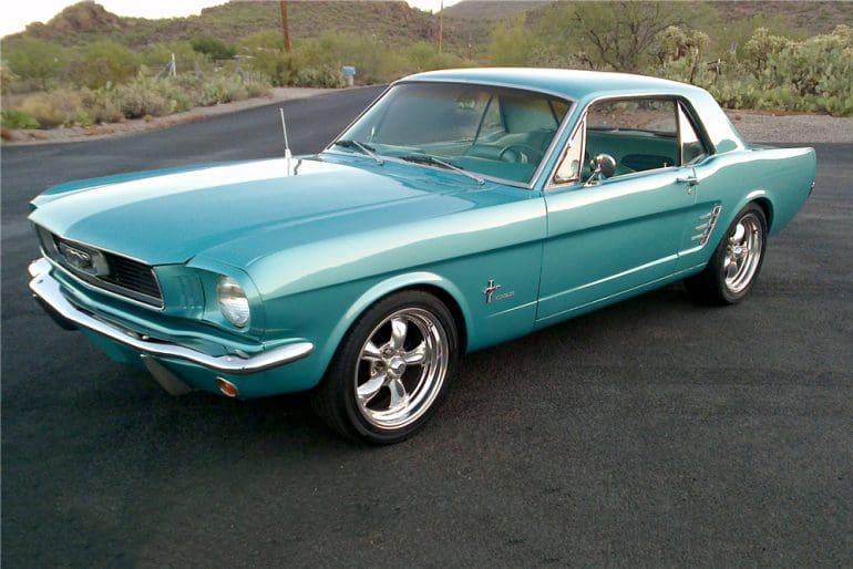 Tahoe Turquoise 1966 Ford Mustang