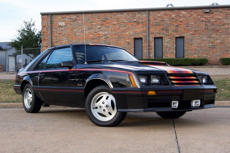Black 1982 Ford Mustang