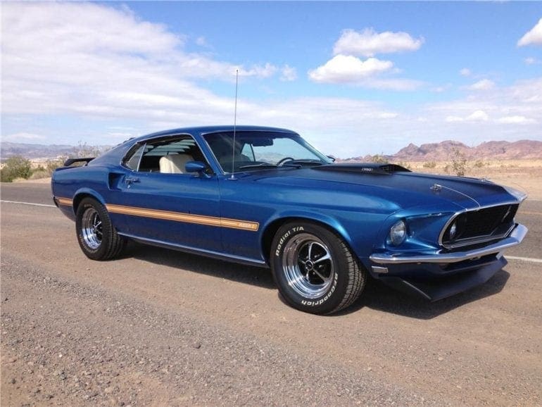 Acapulco Blue 1969 Ford Mustang