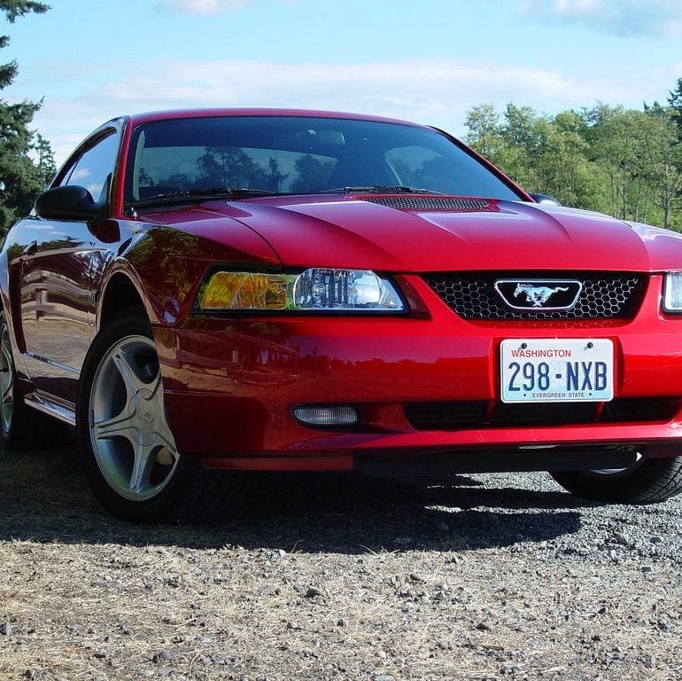 Laser Red 2000 Ford Mustang