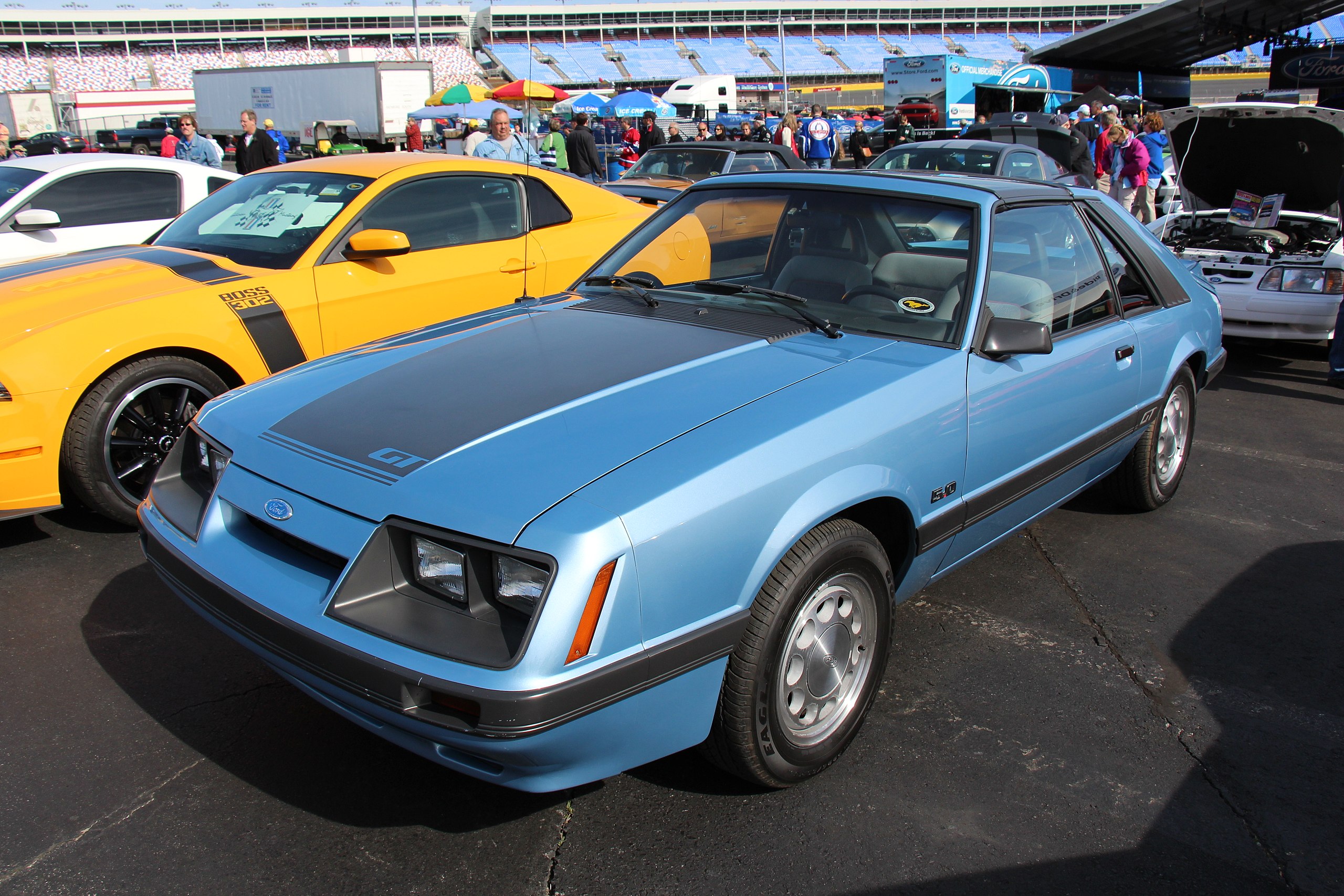 Light Regatta Blue 1985 Ford Mustang