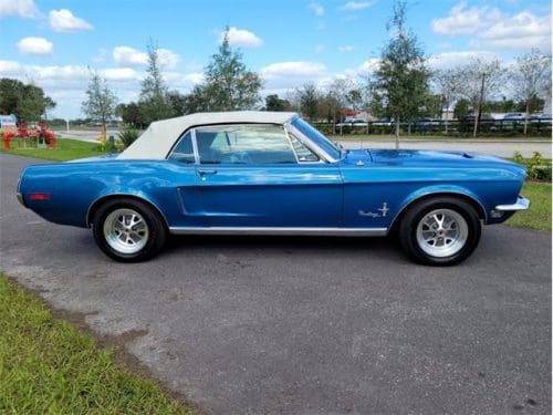 Sierra Blue 1968 Ford Mustang
