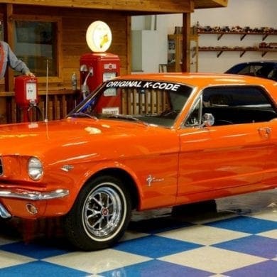 Poppy Red 1965 Ford Mustang