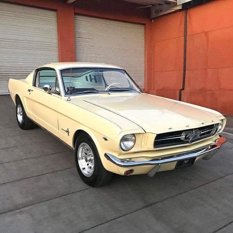 Springtime Yellow 1965 Ford Mustang