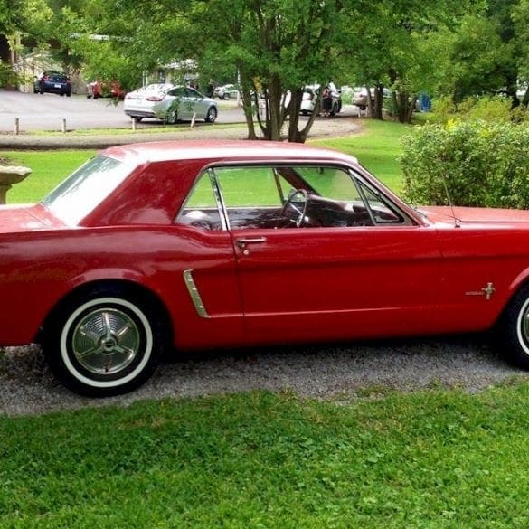 Rangoon Red 1965 Ford Mustang