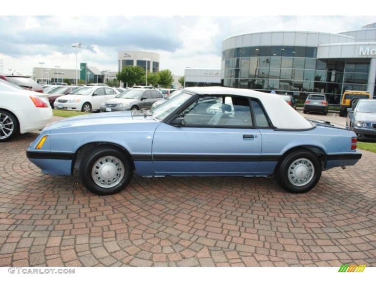 Light Regatta Blue 1986 Ford Mustang