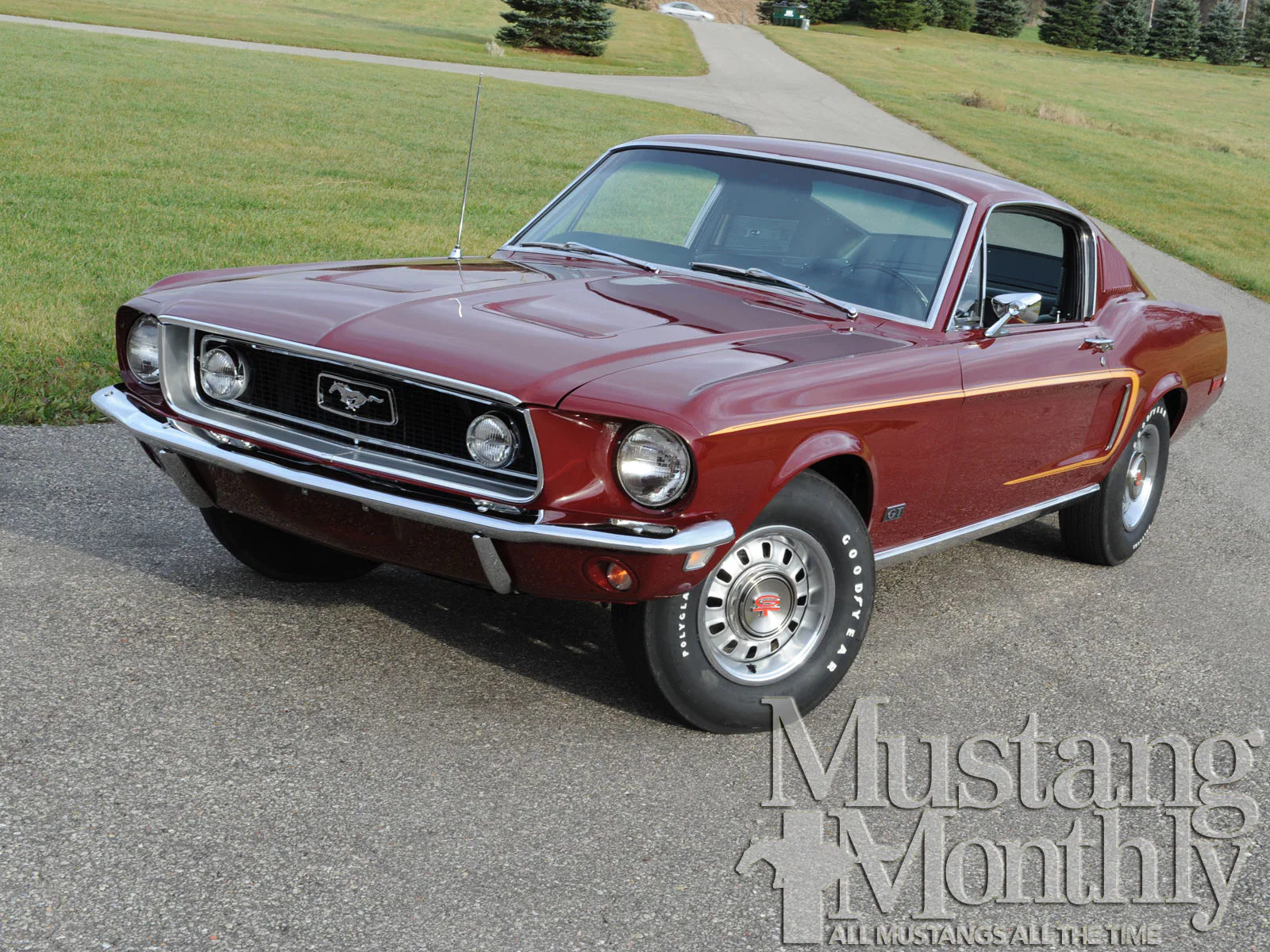 Royal Maroon 1968 Ford Mustang
