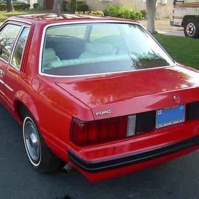 Bright Red 1979 Ford Mustang