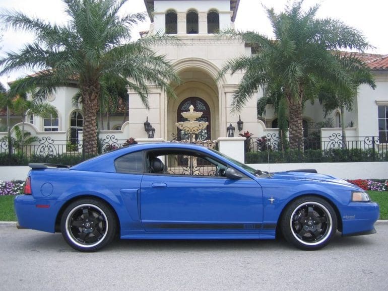 Azure Blue 2003 Ford Mustang