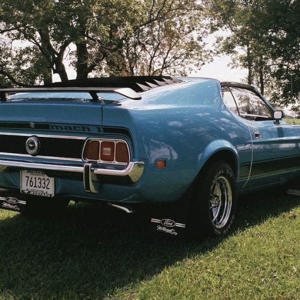 Medium Blue 1973 Ford Mustang