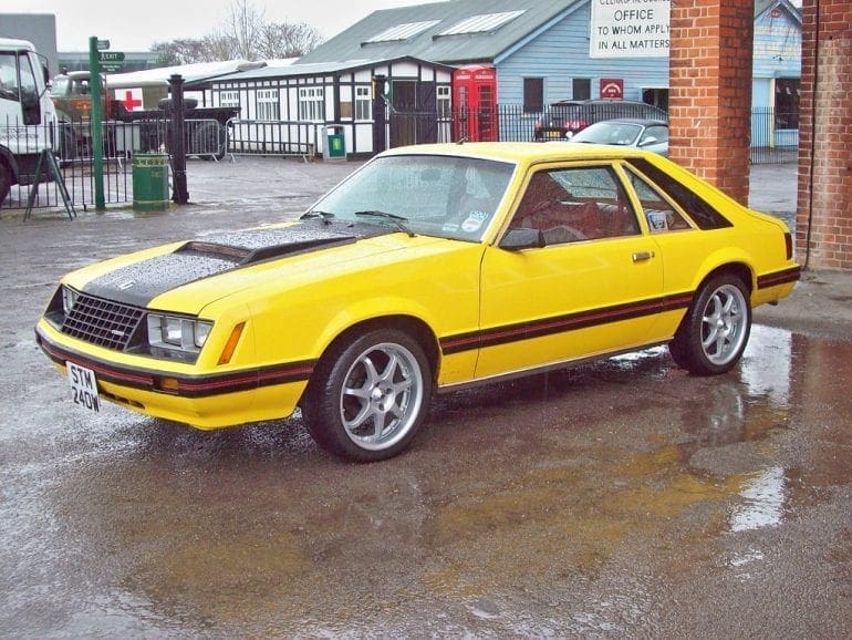 Bright Yellow 1980 Ford Mustang