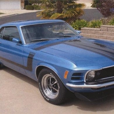 Medium Blue 1970 Ford Mustang