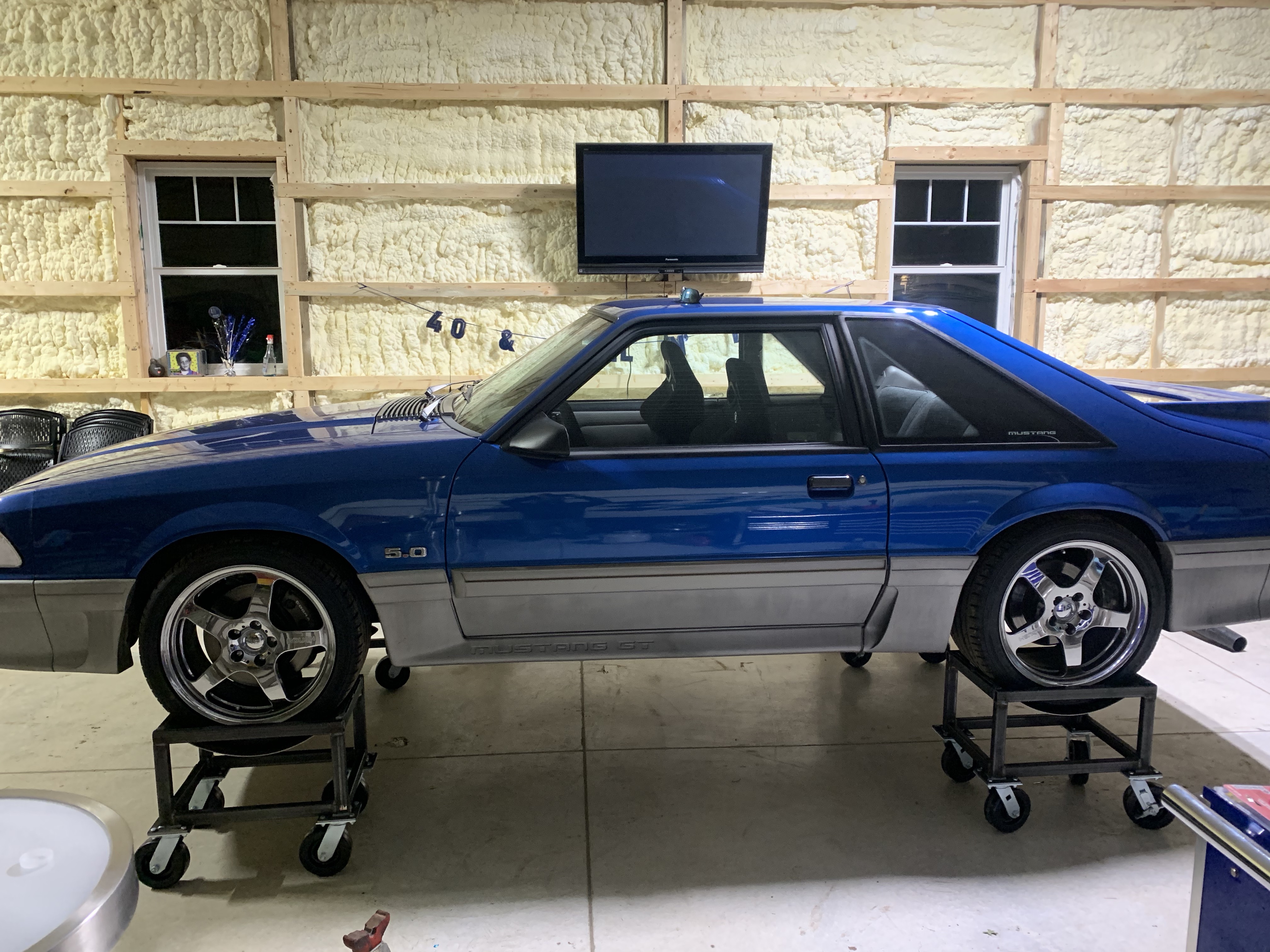 Ultra Blue 1992 Ford Mustang