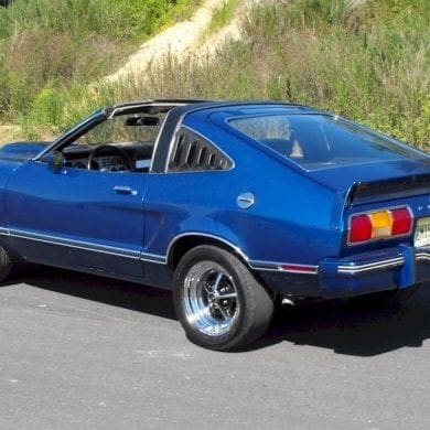 Bright Blue 1976 Ford Mustang