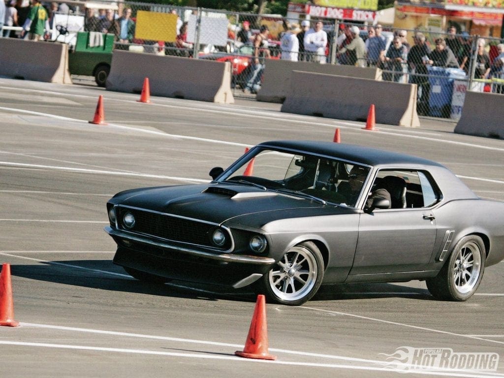Flat Black 1969 Ford Mustang