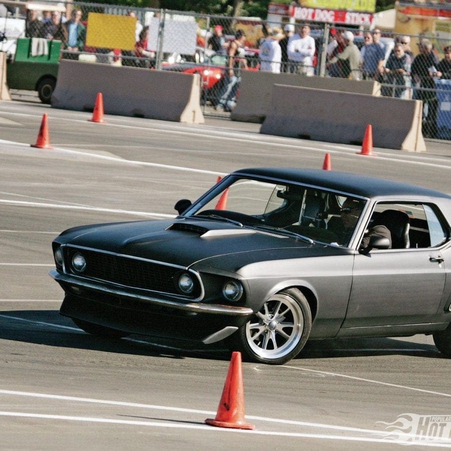 Flat Black 1969 Ford Mustang