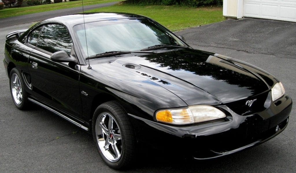 Black 1996 Ford Mustang
