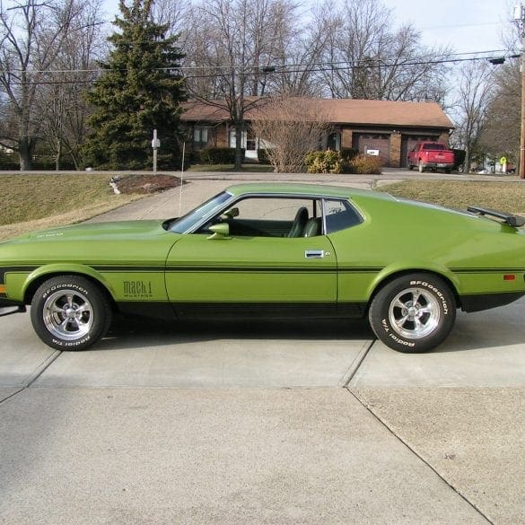 Medium Green 1972 Ford Mustang