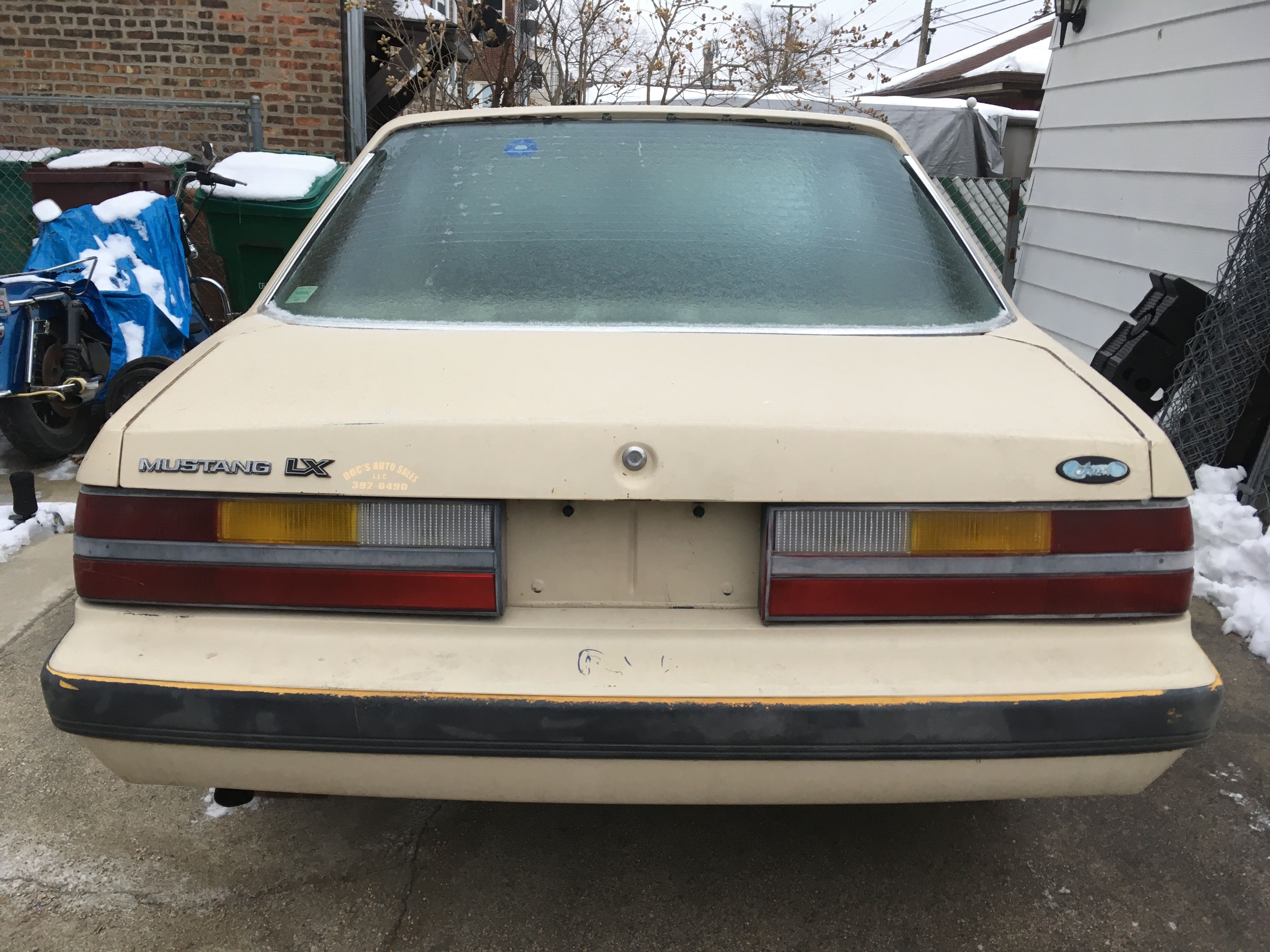 Sand Beige 1986 Ford Mustang