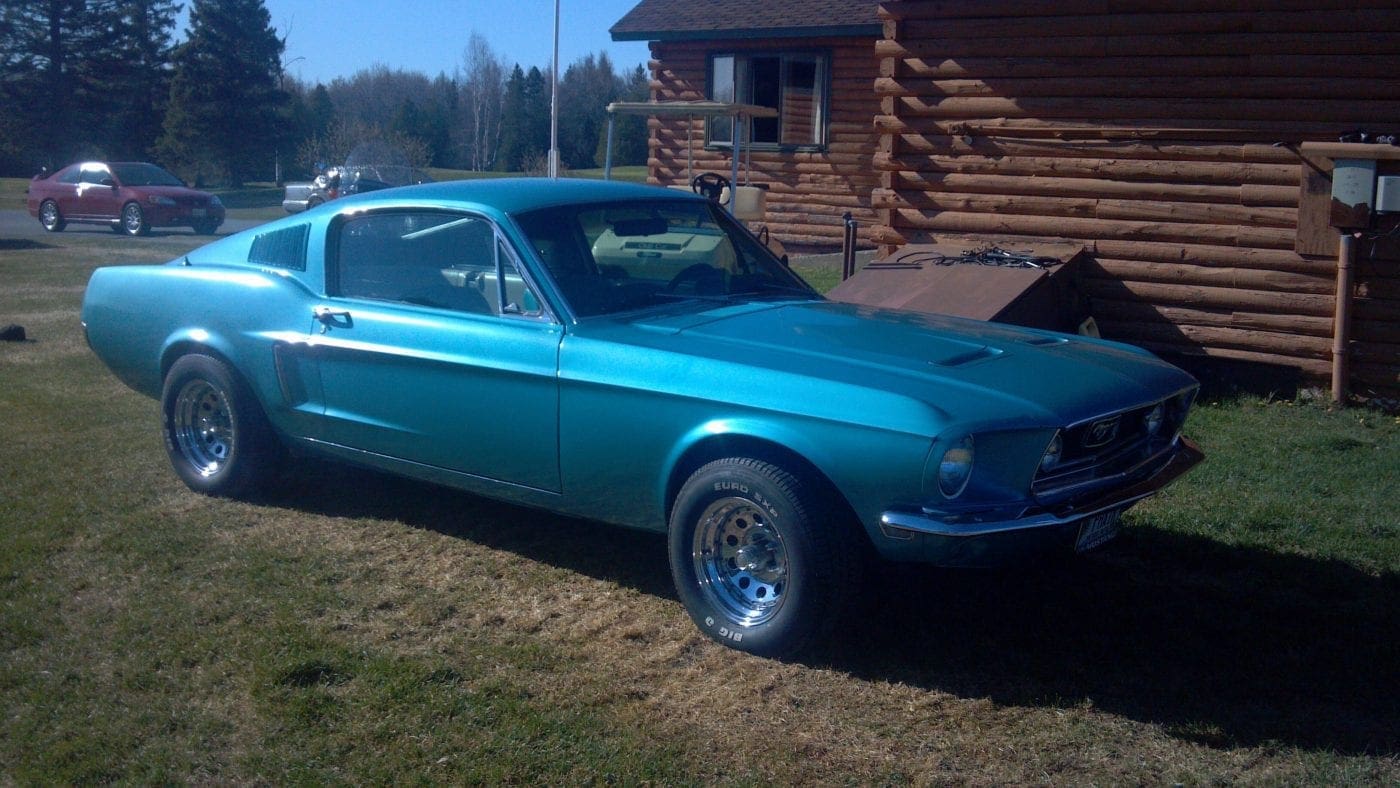 Tahoe Turquoise 1968 Ford Mustang
