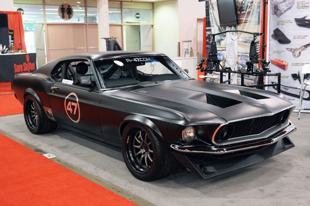 Flat Black 1969 Ford Mustang