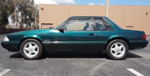 Deep Emerald Green 1992 Ford Mustang