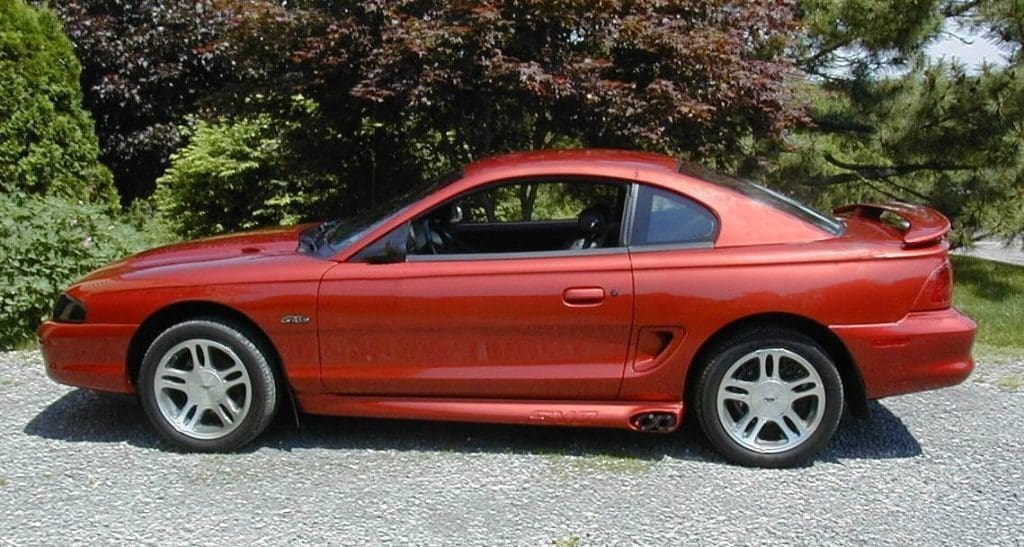 Autumn Orange 1997 Ford Mustang