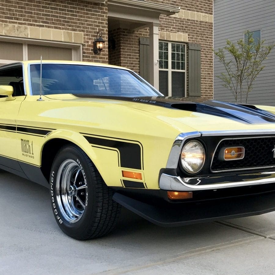 Grabber Yellow 1971 Ford Mustang