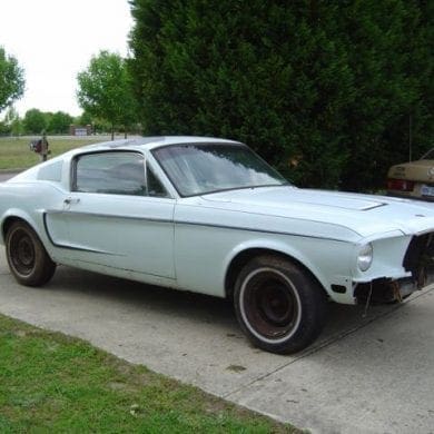 Diamond Blue 1968 Ford Mustang