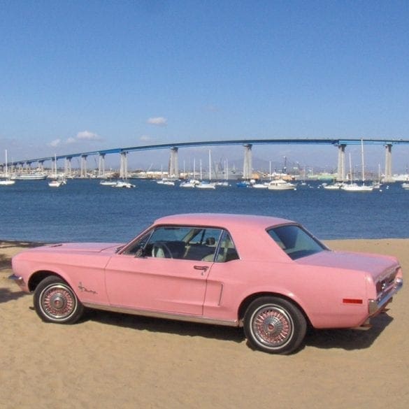 Hot Pink 1969 Ford Mustang