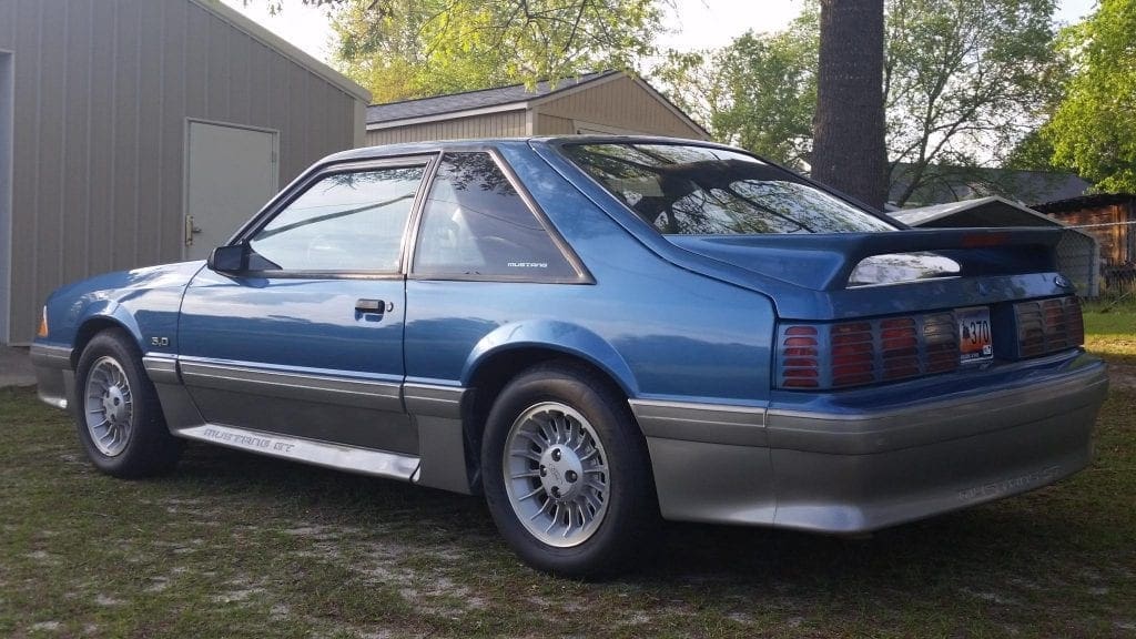 Bright Regatta Blue 1989 Ford Mustang