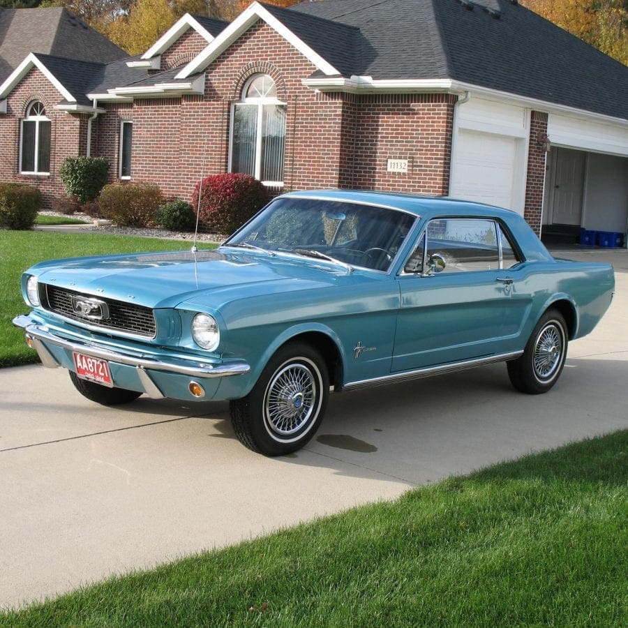 Tahoe Turquoise 1966 Ford Mustang