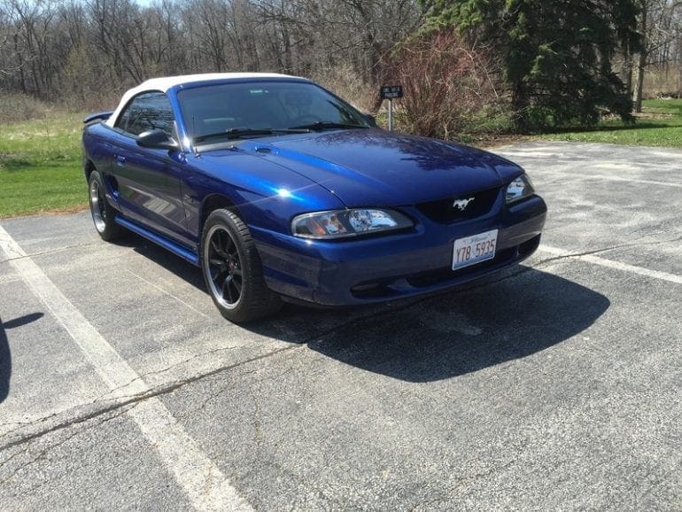 Moonlight Blue 1996 Ford Mustang