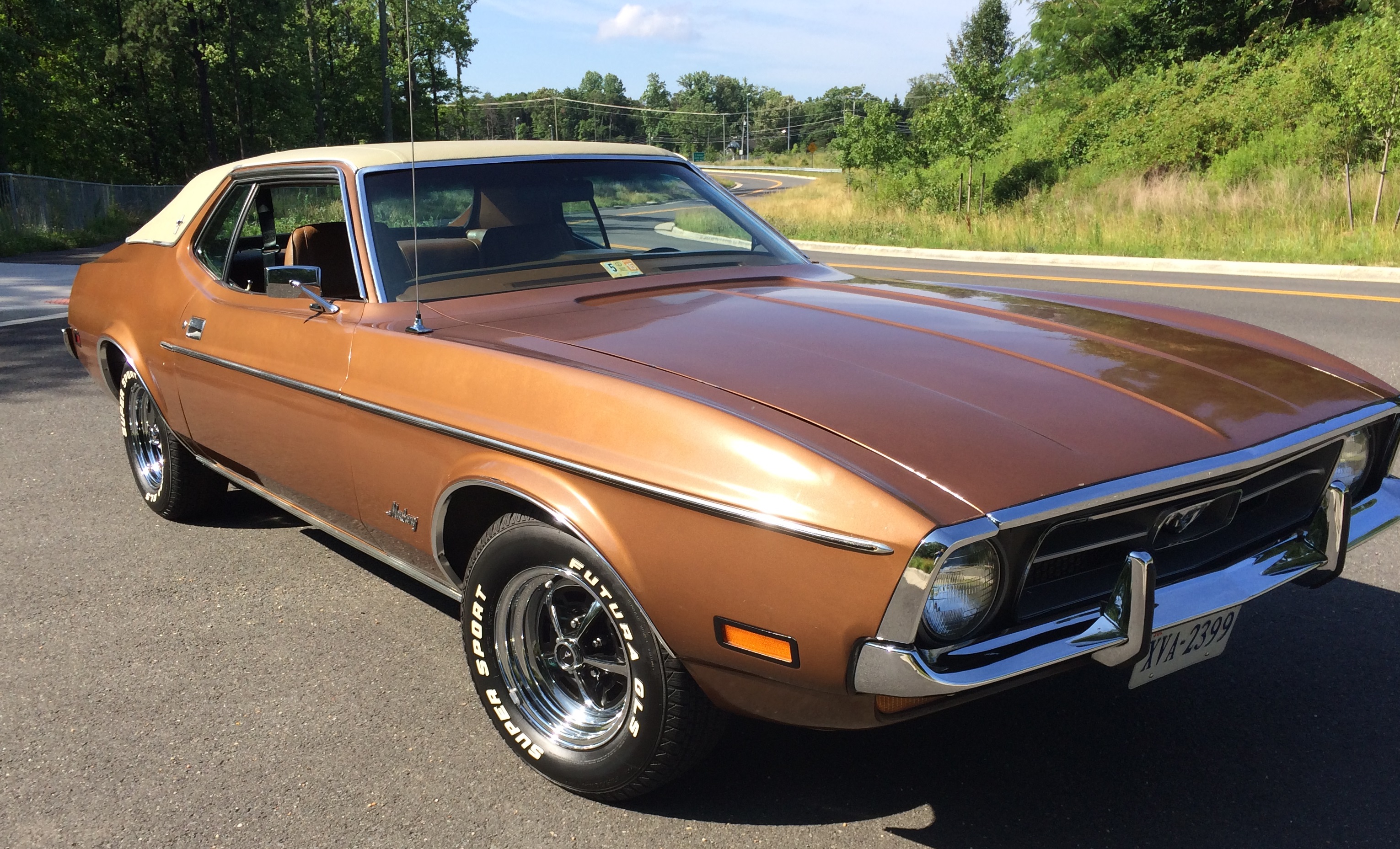 Medium Brown (Ginger) 1973 Ford Mustang