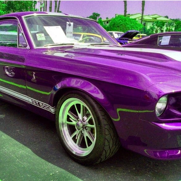 Metallic Purple 1967 Ford Mustang