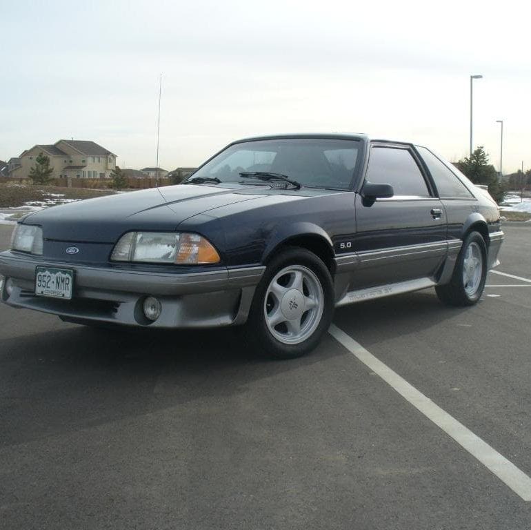Twilight Blue 1992 Ford Mustang