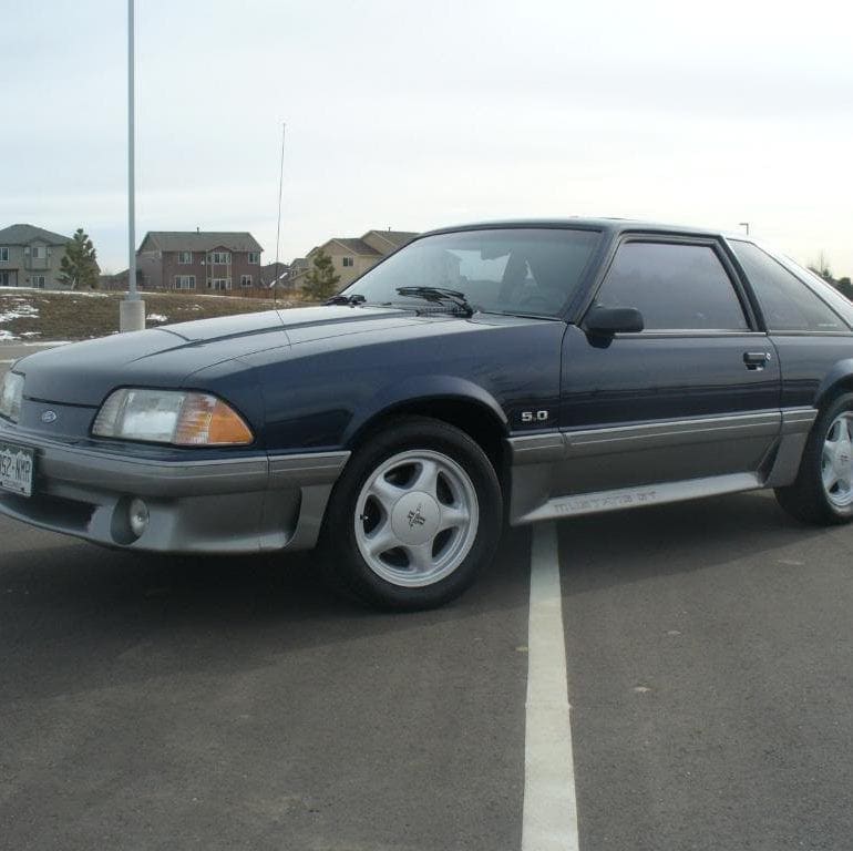 Twilight Blue 1992 Ford Mustang