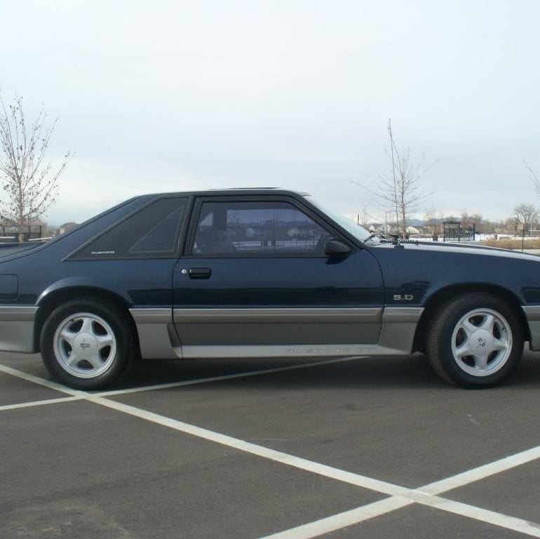 Twilight Blue 1992 Ford Mustang