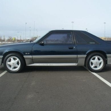 Twilight Blue 1992 Ford Mustang