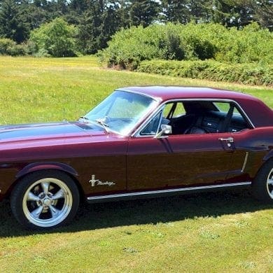 Royal Maroon 1968 Ford Mustang