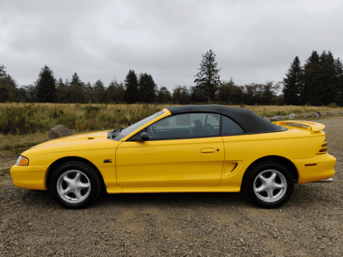Canary Yellow 1995 Ford Mustang