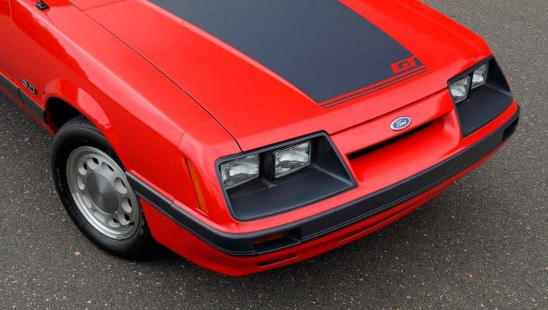 Bright Red 1986 Ford Mustang