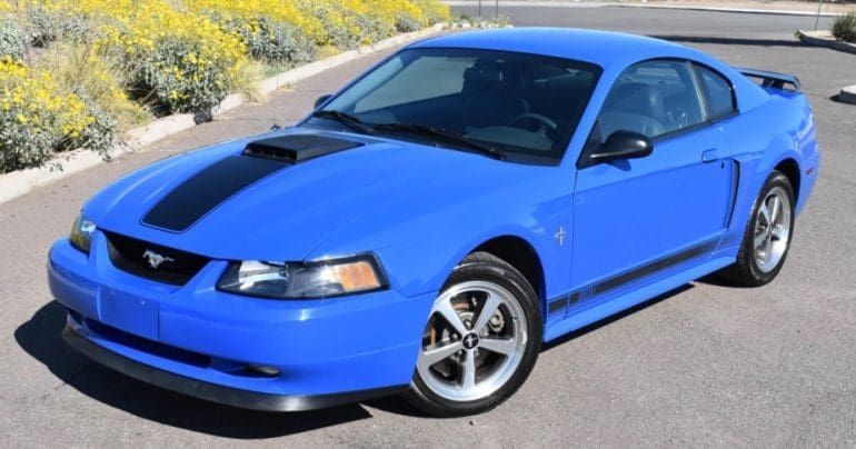 Azure Blue 2003 Ford Mustang