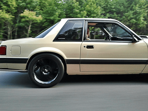 Sand Beige 1987 Ford Mustang