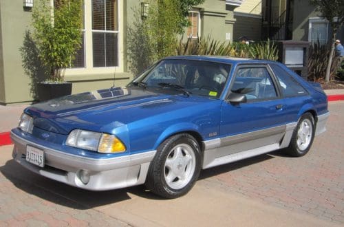 Bright Regatta Blue 1988 Ford Mustang