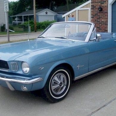 Silver Blue 1965 Ford Mustang